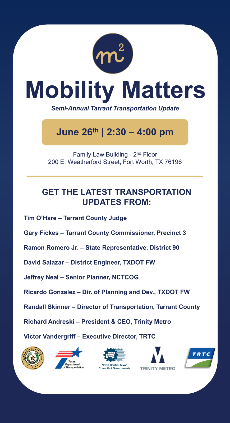 Tarrant County 2021 Transportation Bond Program (TBP)