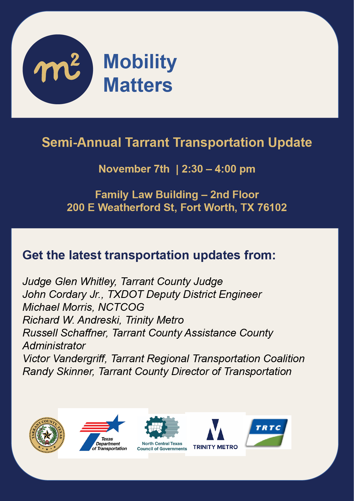 Tarrant County 2021 Transportation Bond Program (TBP)